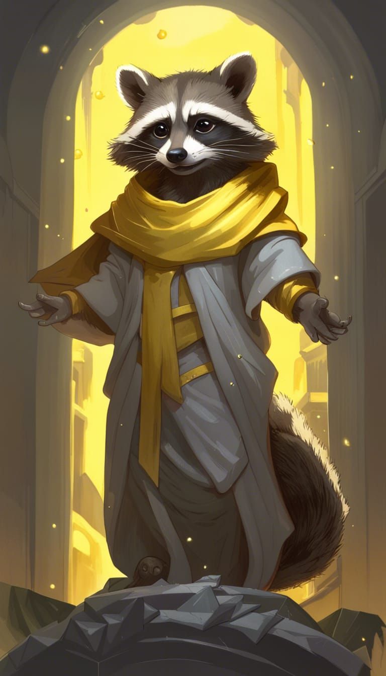 Raccoon Jesus - AI Generated Artwork - NightCafe Creator
