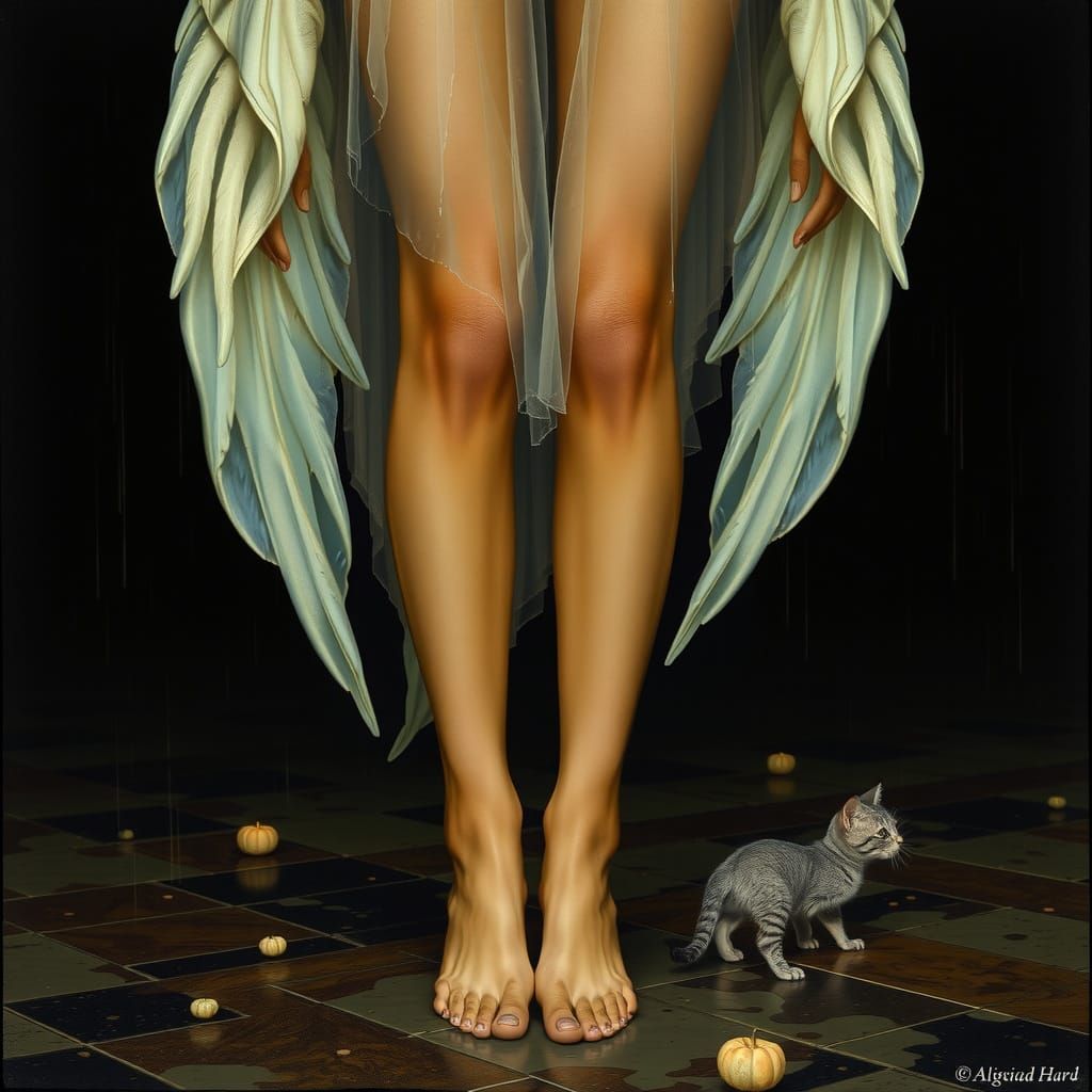 Angel lift-off right before shutter