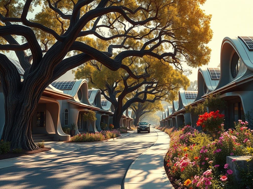 Solarpunk neighborhood 2 - Solarpunk Utopia with Futuristic ...