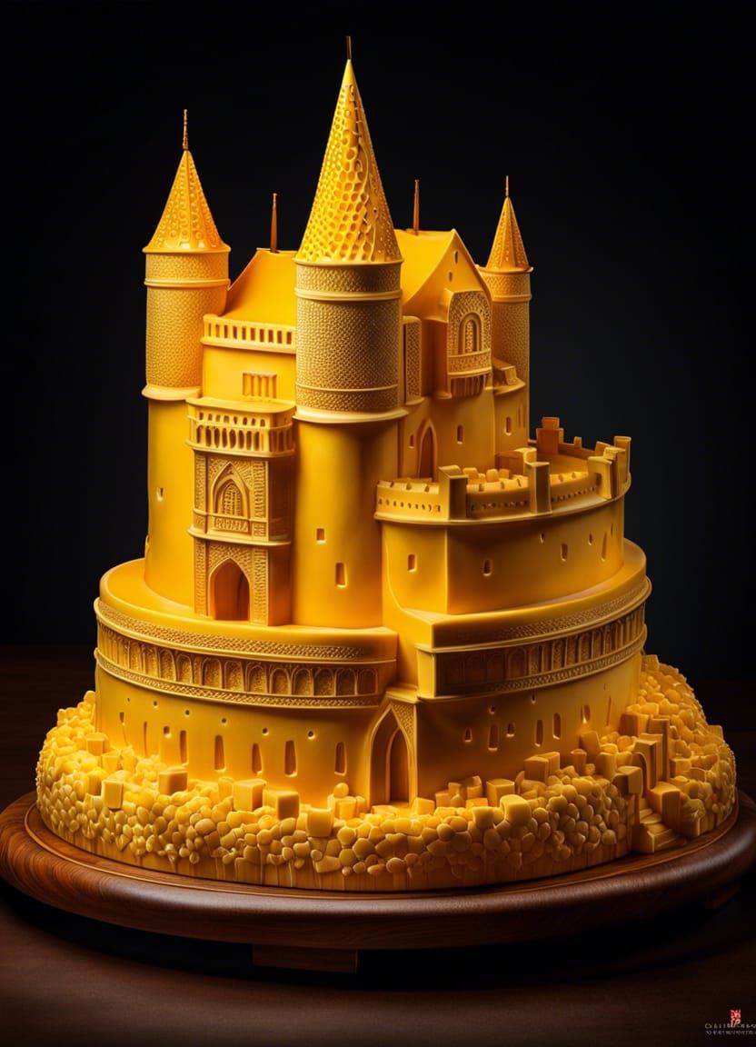 Medieval Cheese Castle! : r/nightcafe