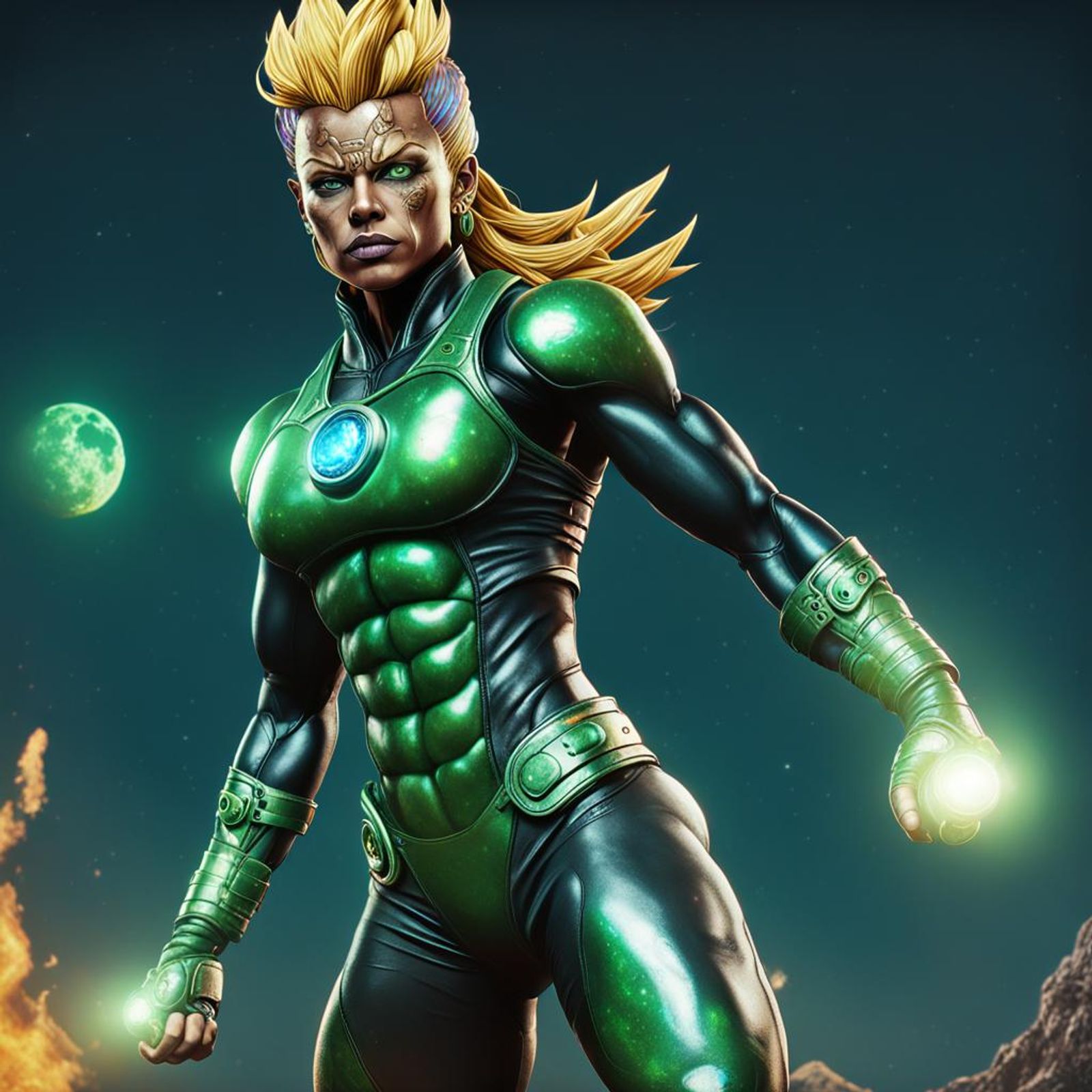 Buff Heroine - AI Generated Artwork - NightCafe Creator