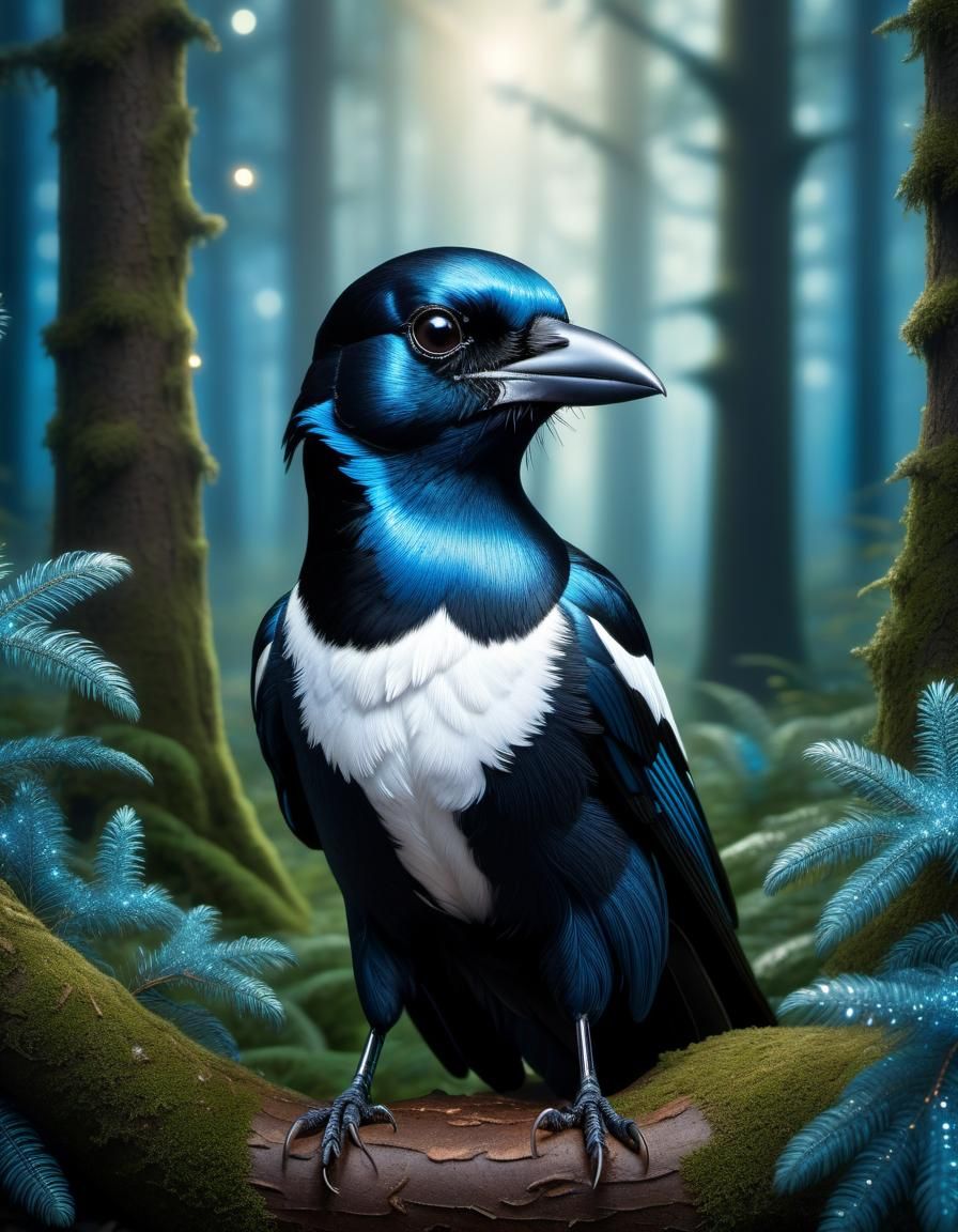 Magpie - AI Generated Artwork - NightCafe Creator