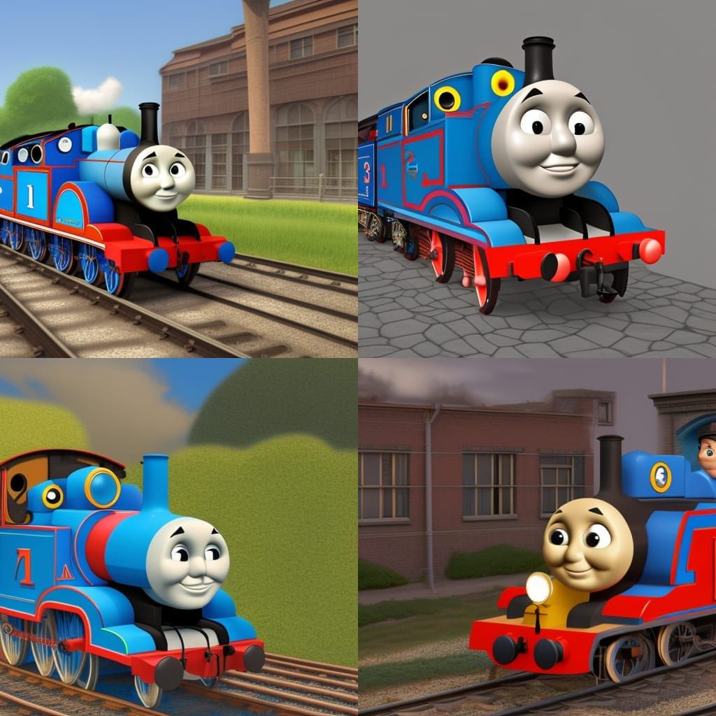 Thomas the Tank Engine - AI Generated Artwork - NightCafe Creator