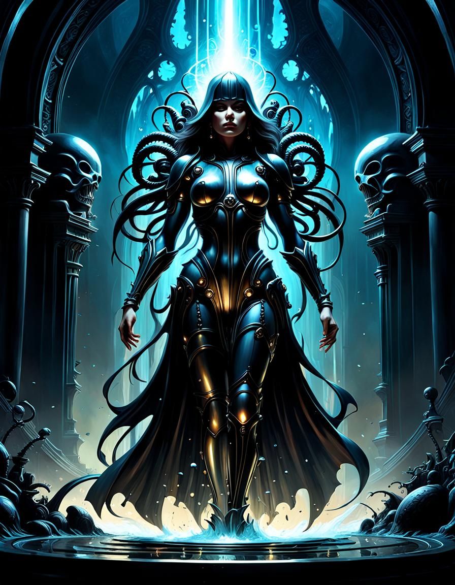 Alien female - AI Generated Artwork - NightCafe Creator