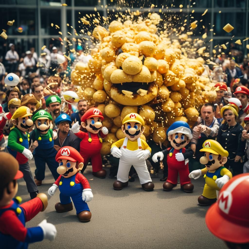 There was a Mayonnaise Explosion at the Super Mario Bros Cosplay ...