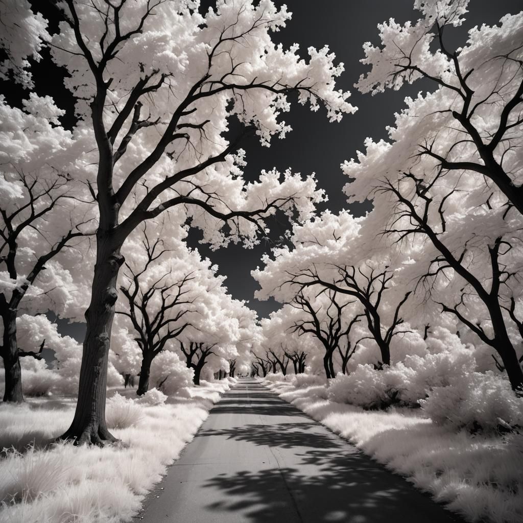Infrared photography - AI Generated Artwork - NightCafe Creator