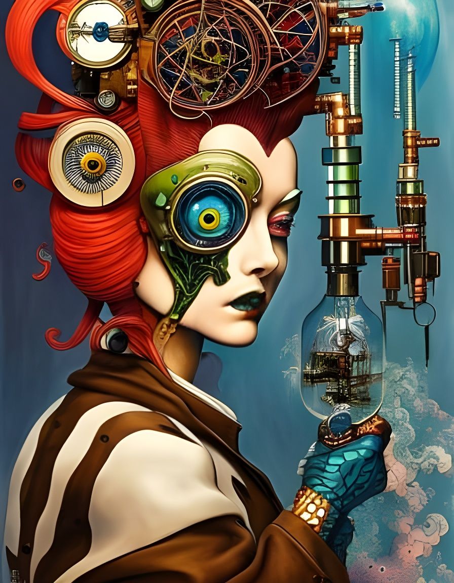 In her lab - AI Generated Artwork - NightCafe Creator