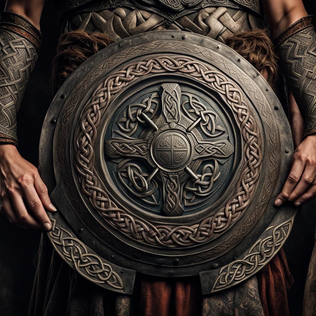 Celtic shield - AI Generated Artwork - NightCafe Creator