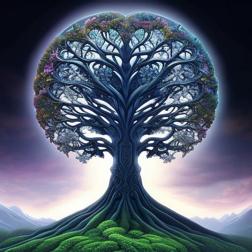 Fae Tree of Life - AI Generated Artwork - NightCafe Creator