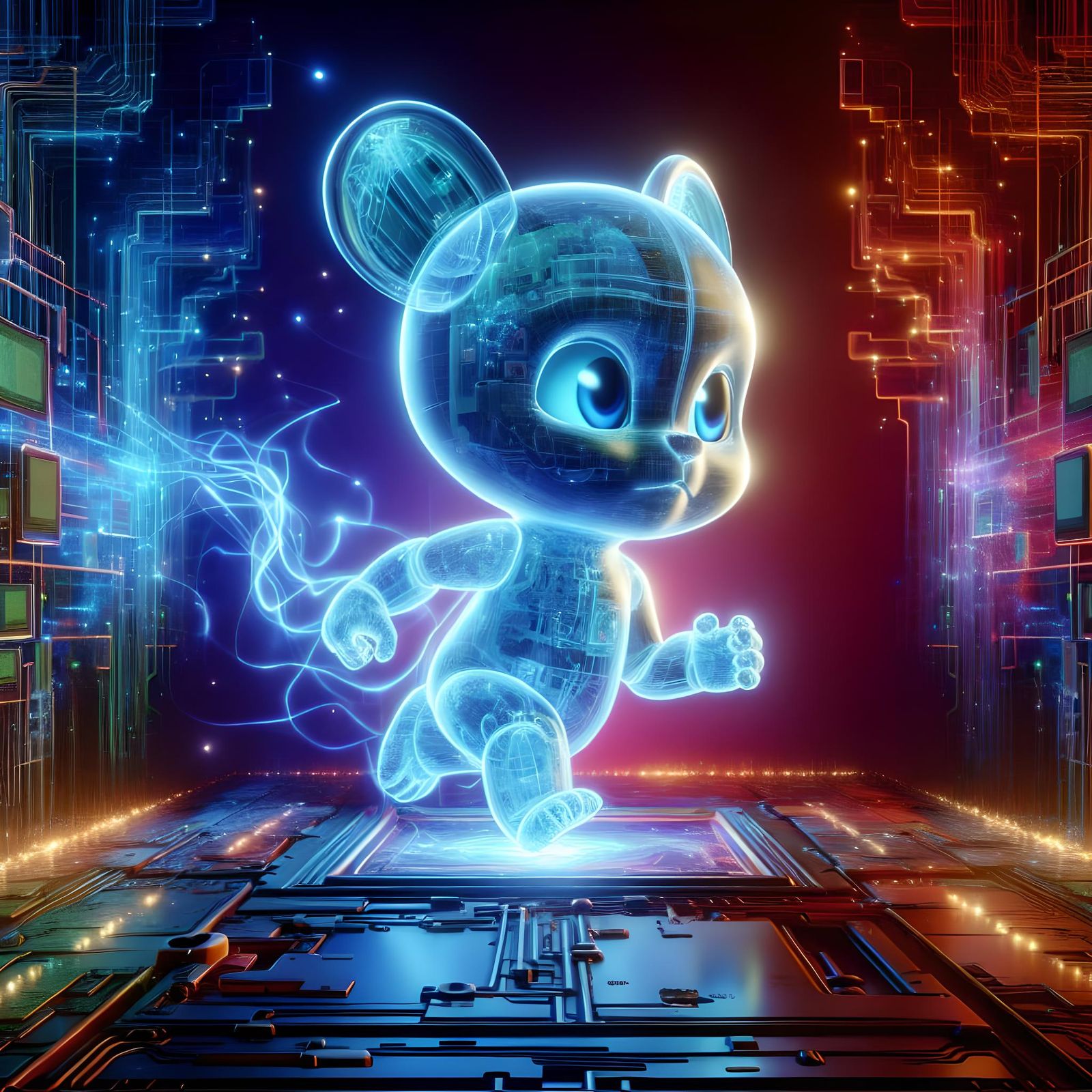 Spectral cub - AI Generated Artwork - NightCafe Creator