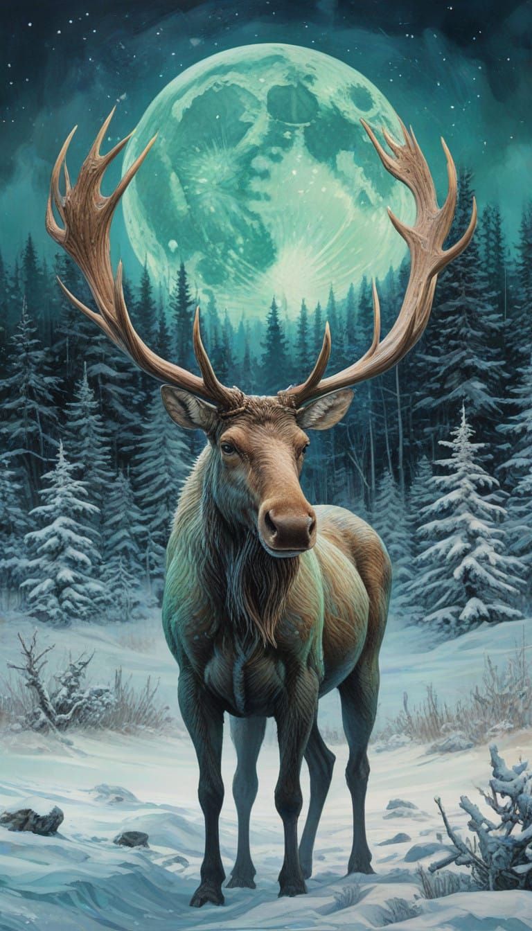 A winter nightscape - A winter nightscape