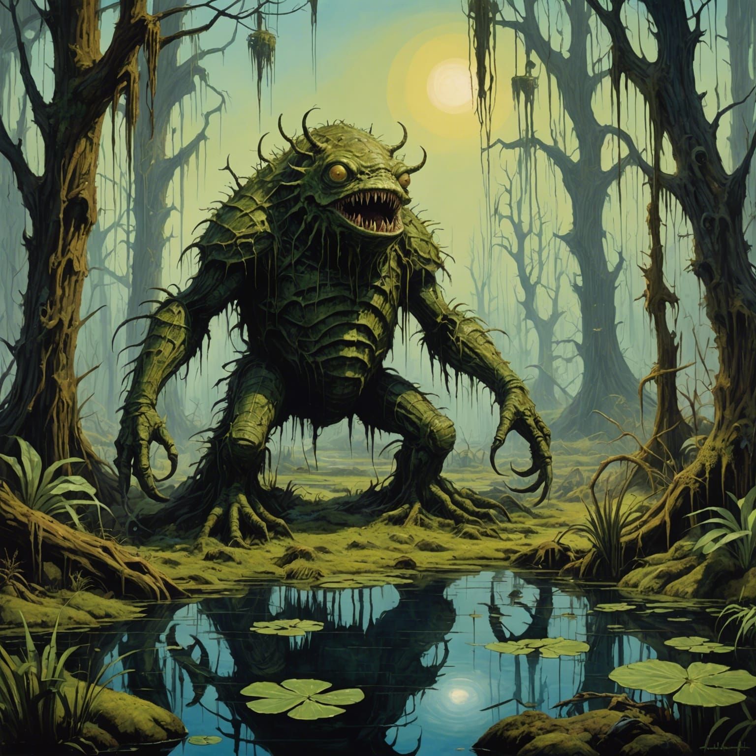 The Mite-Infested Swamp - AI Generated Artwork - NightCafe Creator