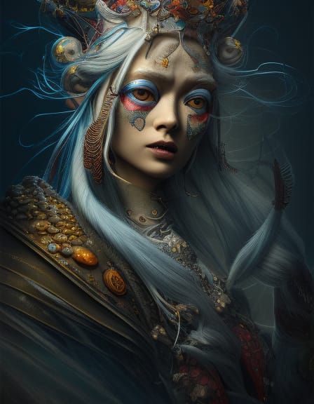 A wizard portrait Unreal Engine 5 HD 3D intricately detailed render ...