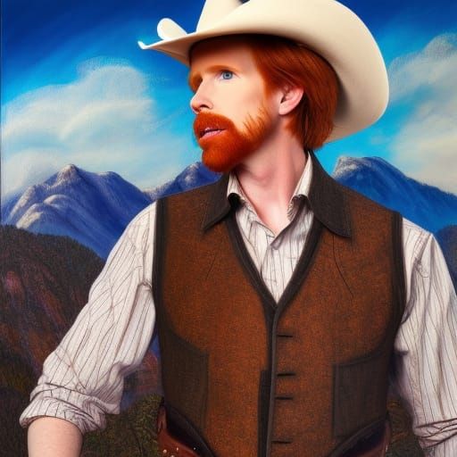 Ginger Cowboy - AI Generated Artwork - NightCafe Creator