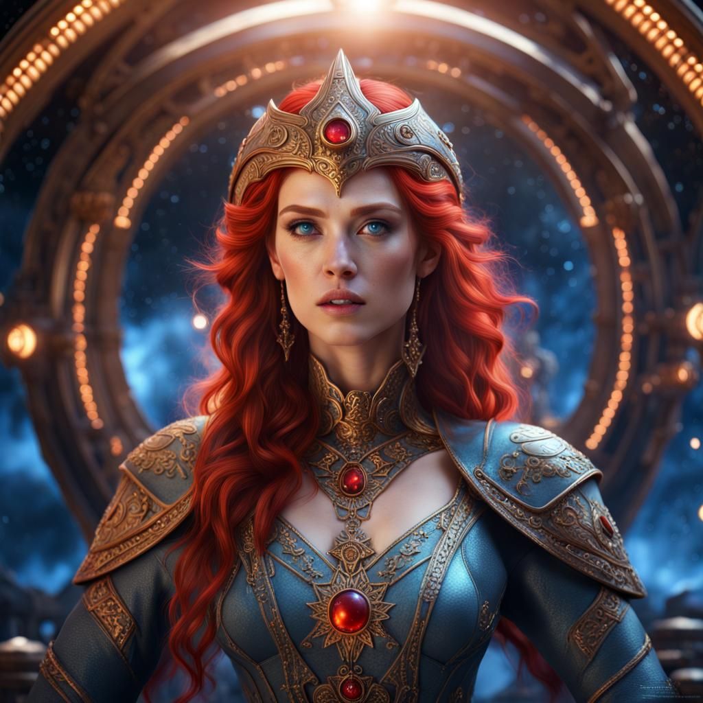 A wise queen plotting to expand her people and her realm through the use of advanced portal ...