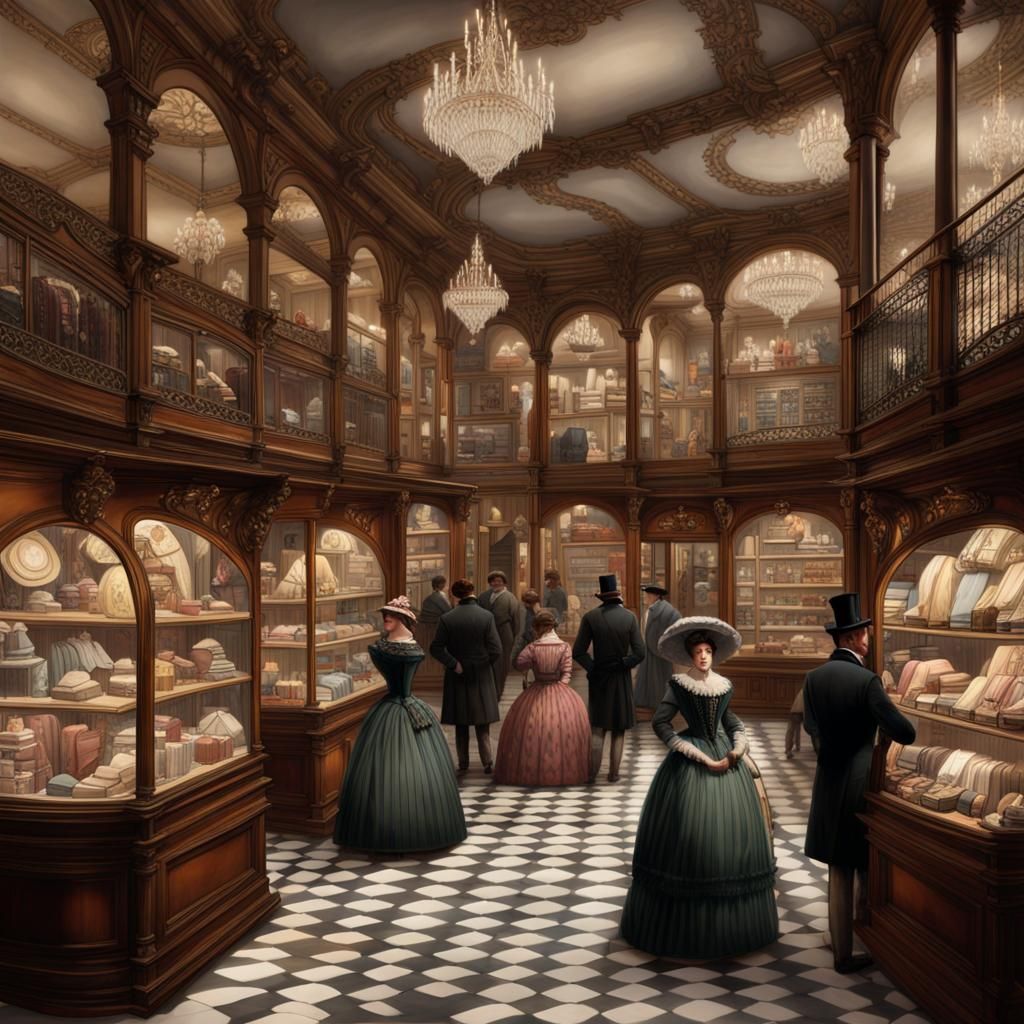 19th-Century Department Store - AI Generated Artwork - NightCafe Creator