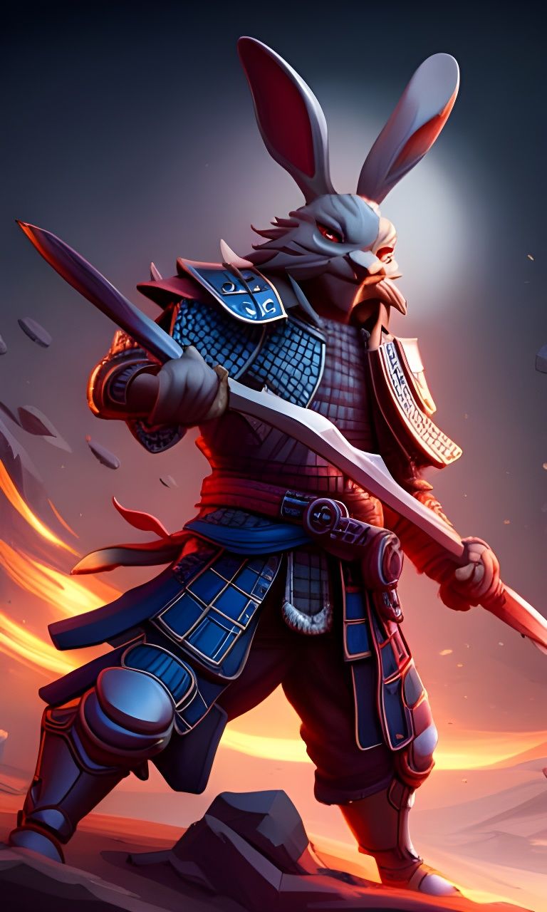the greatest samurai rabbit - AI Generated Artwork - NightCafe Creator