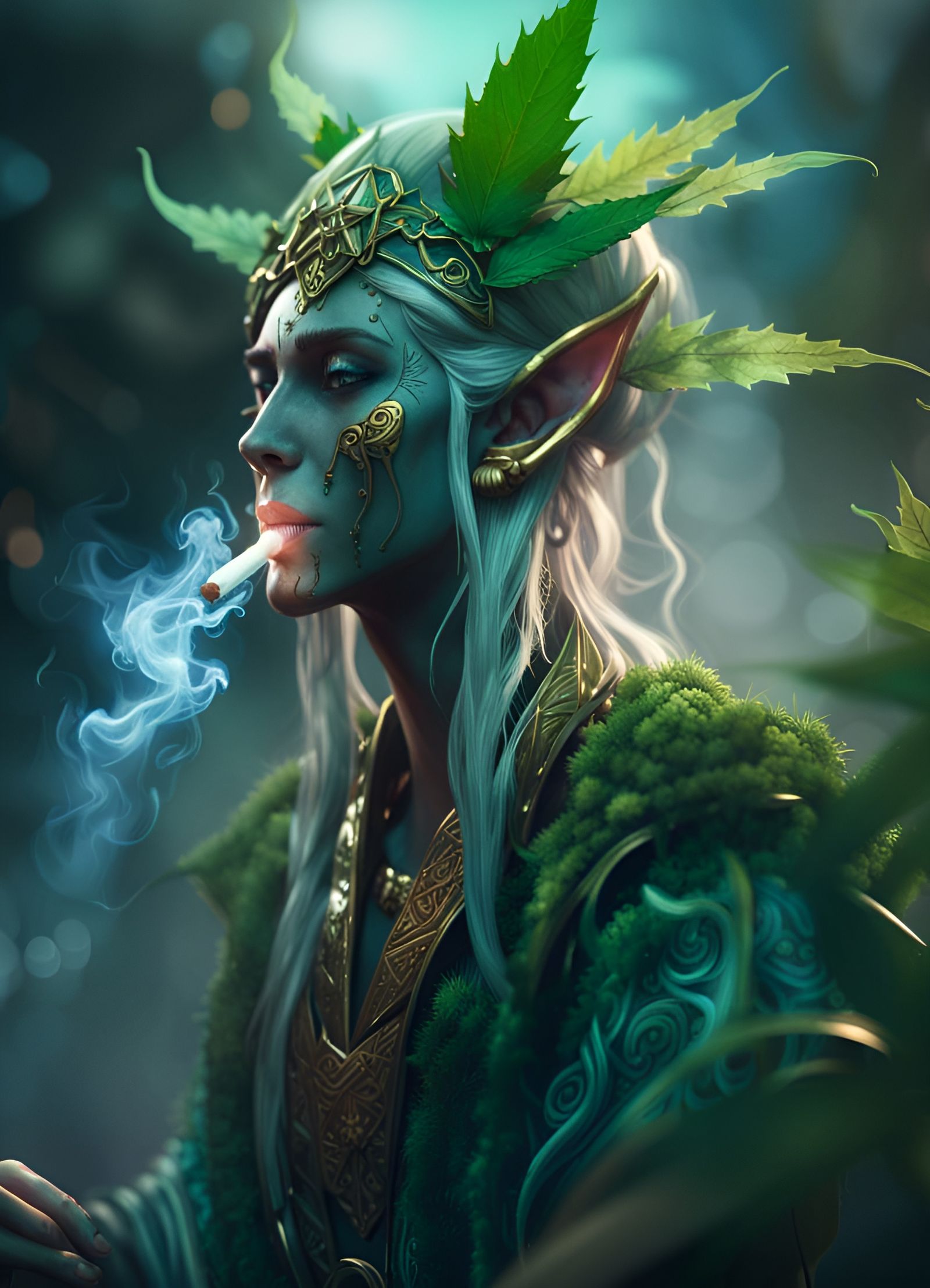 High elf 🧝‍♀️🍃 - AI Generated Artwork - NightCafe Creator