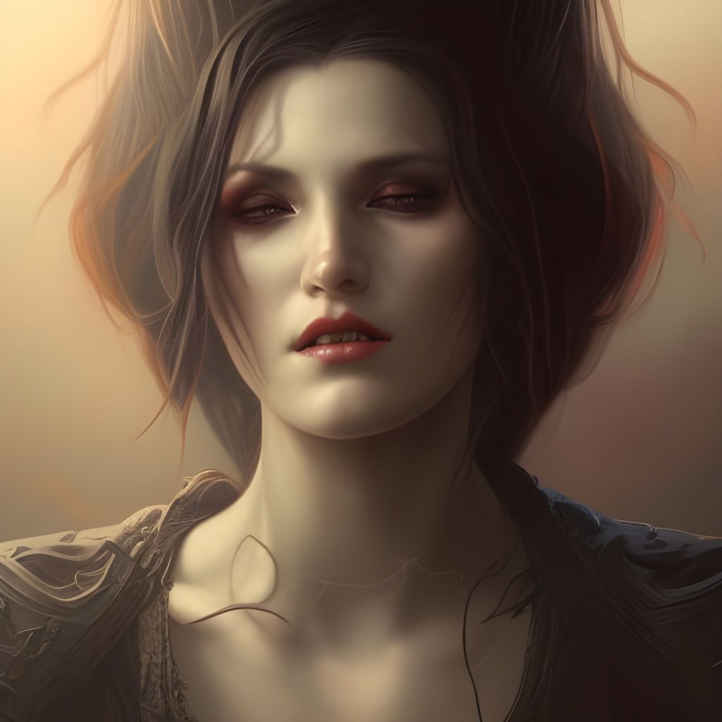 beautiful female vampire - AI Generated Artwork - NightCafe Creator