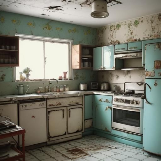 Fallout Kitchen - AI Generated Artwork - NightCafe Creator