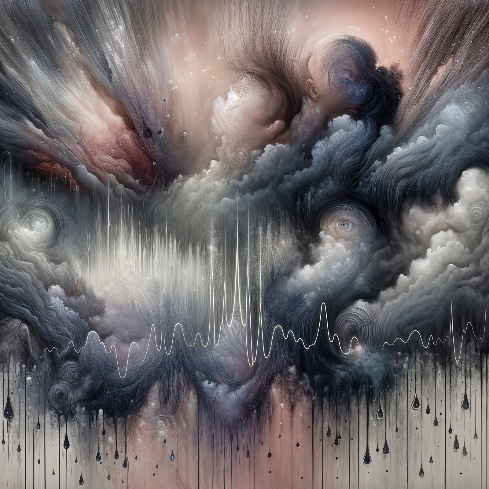 Chronic pain, agony, crying, hurt - Abstract Image of Chroni...