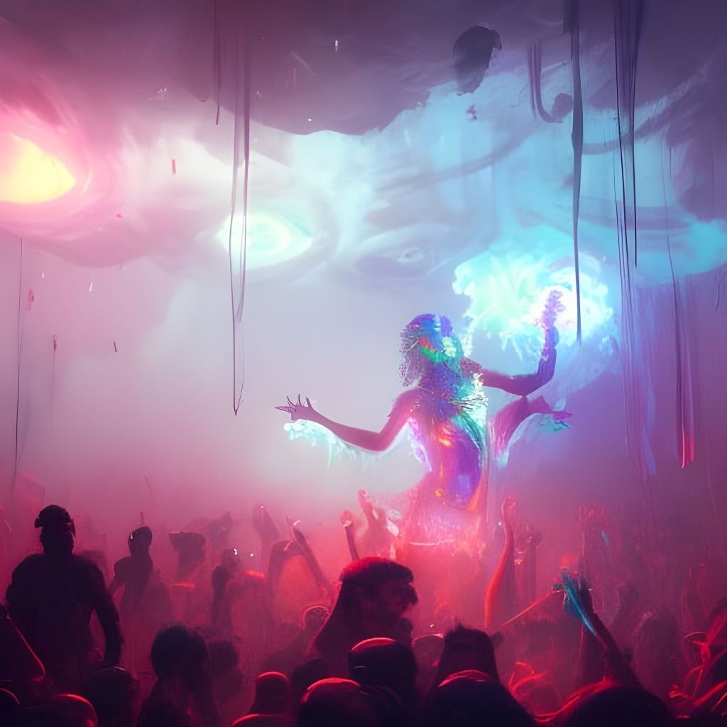 rave party - AI Generated Artwork - NightCafe Creator