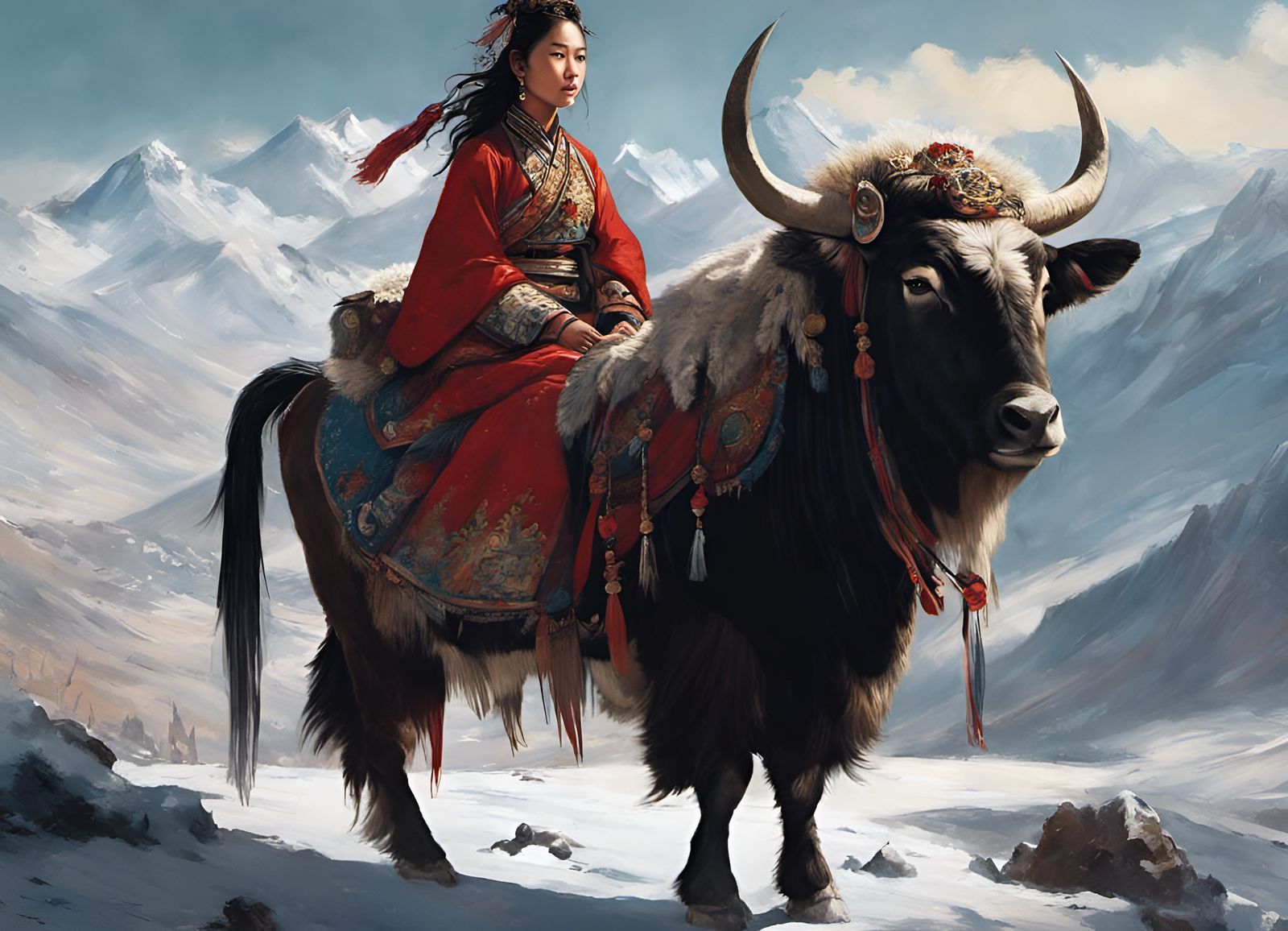 Snow Princess - 3 - AI Generated Artwork - NightCafe Creator