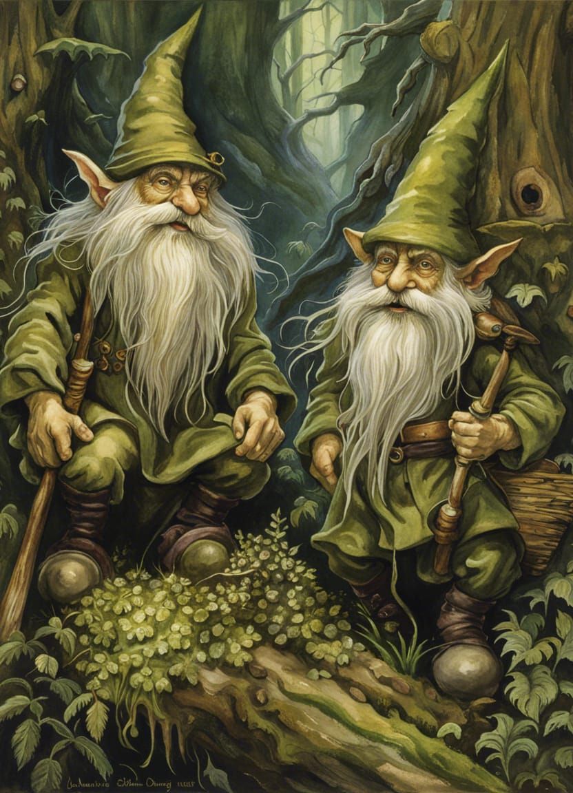 Gnomes of the Deep Forest - AI Generated Artwork - NightCafe Creator