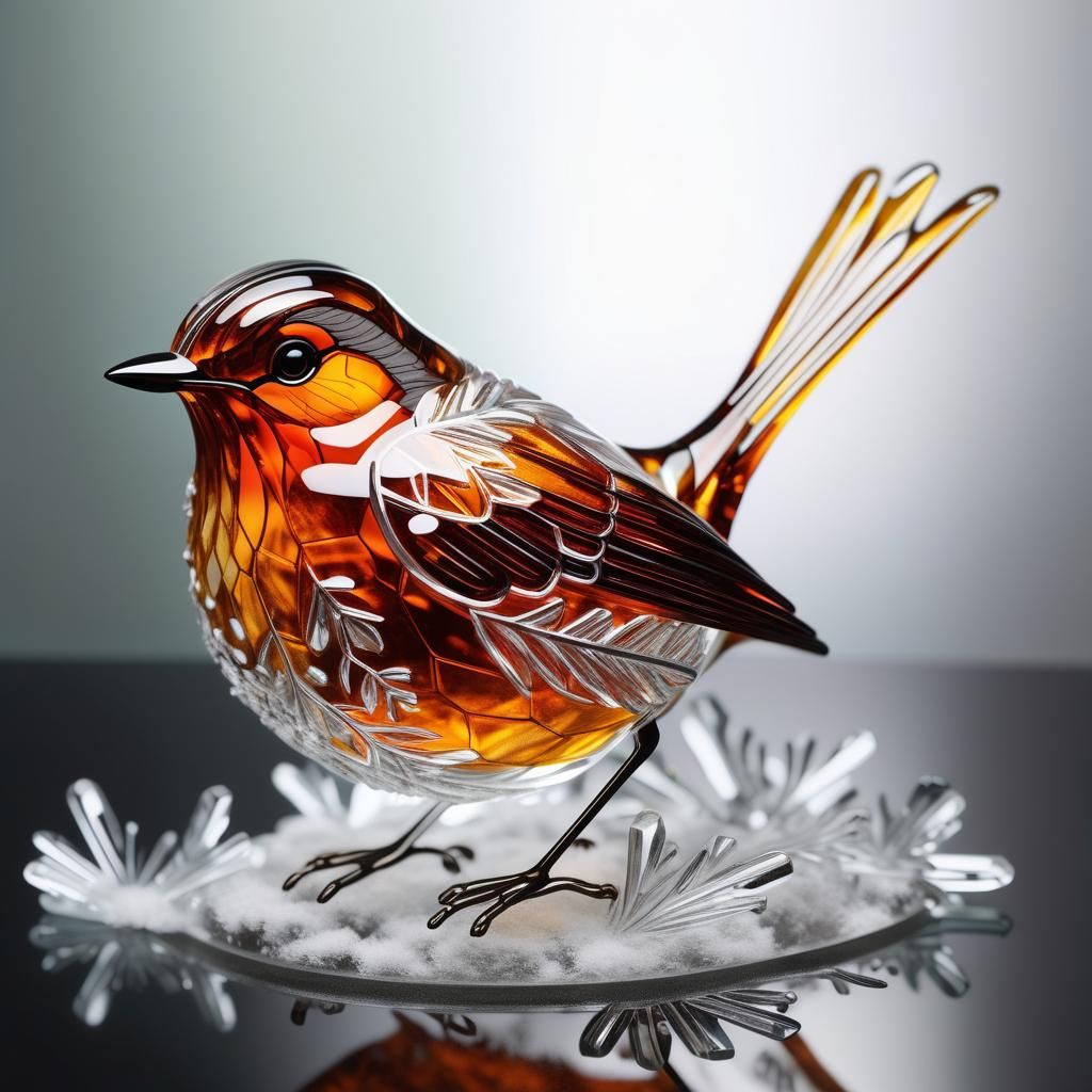 Winter Robin - AI Generated Artwork - NightCafe Creator