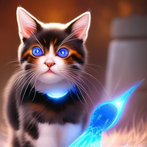 Cute kitty - AI Generated Artwork - NightCafe Creator