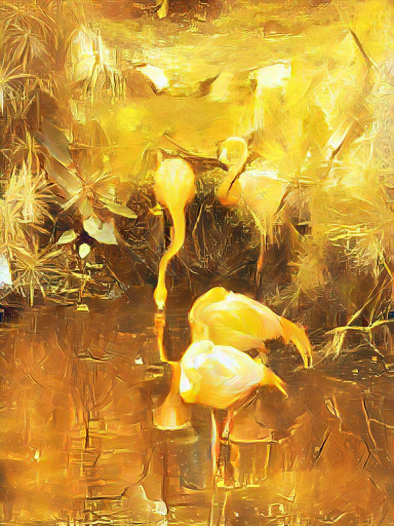 Golden Flock - AI Generated Artwork - NightCafe Creator