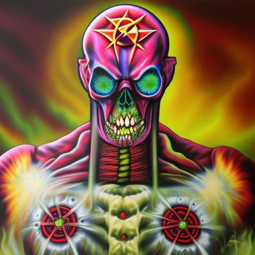 "Nuclear Adam" by E.Z. Skreet - AI Generated Artwork - NightCafe Creator