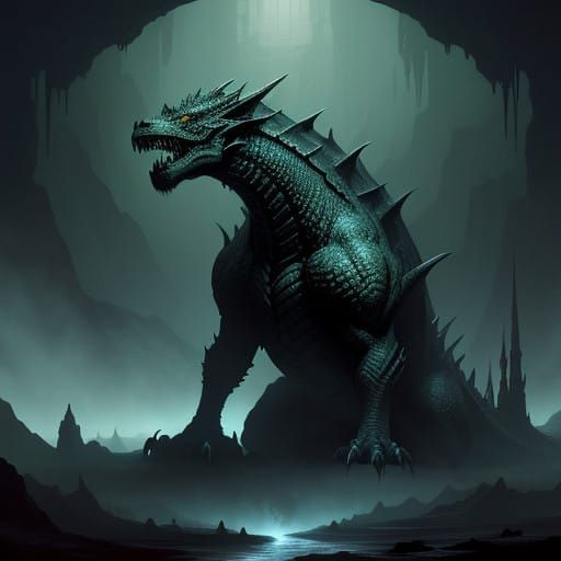 Gigantic Underground Dragon - Majestic Underground Dragon Aw...