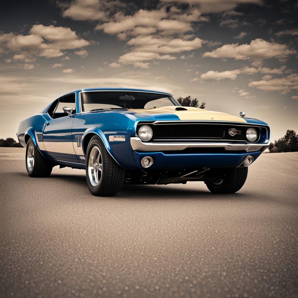 muscle car - AI Generated Artwork - NightCafe Creator