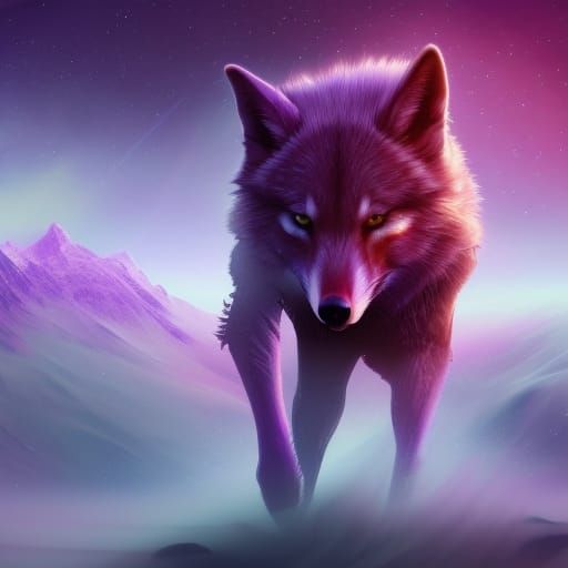 Nebula Wolf - AI Generated Artwork - NightCafe Creator