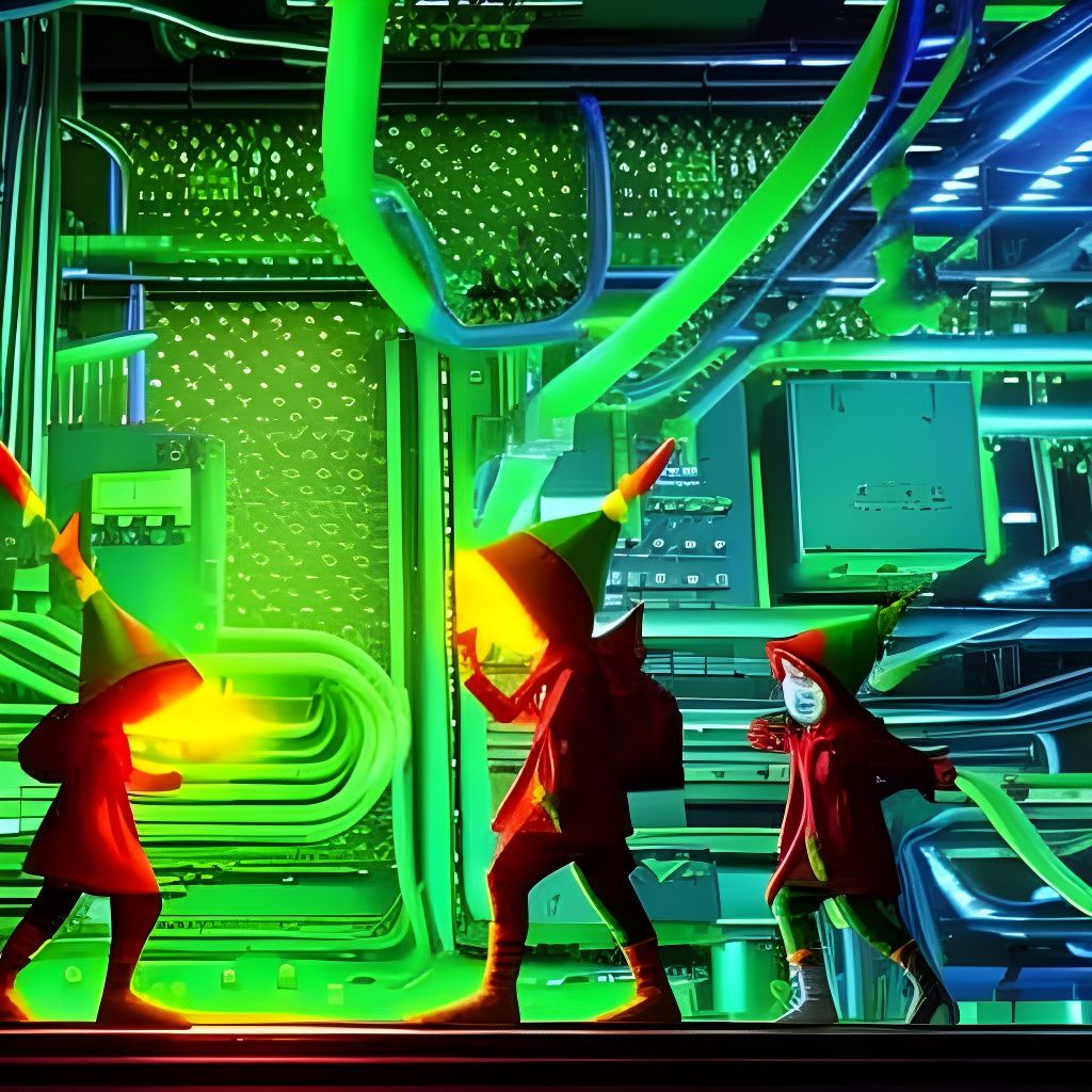 Computer elves - AI Generated Artwork - NightCafe Creator