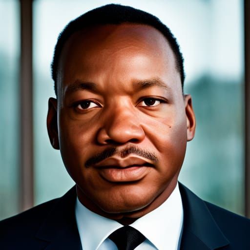 Martin Luther King sitting - AI Generated Artwork - NightCafe Creator