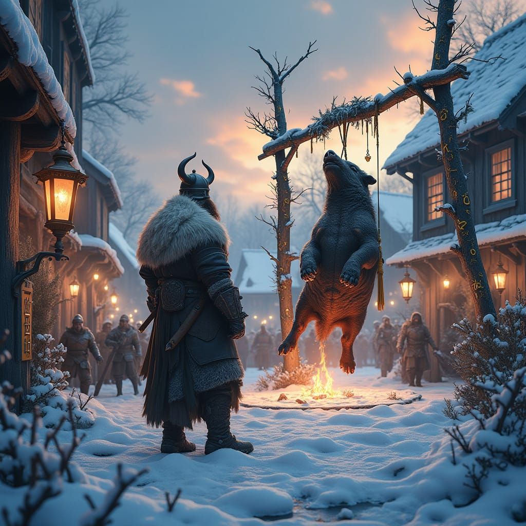 Winter solstice during the Viking age