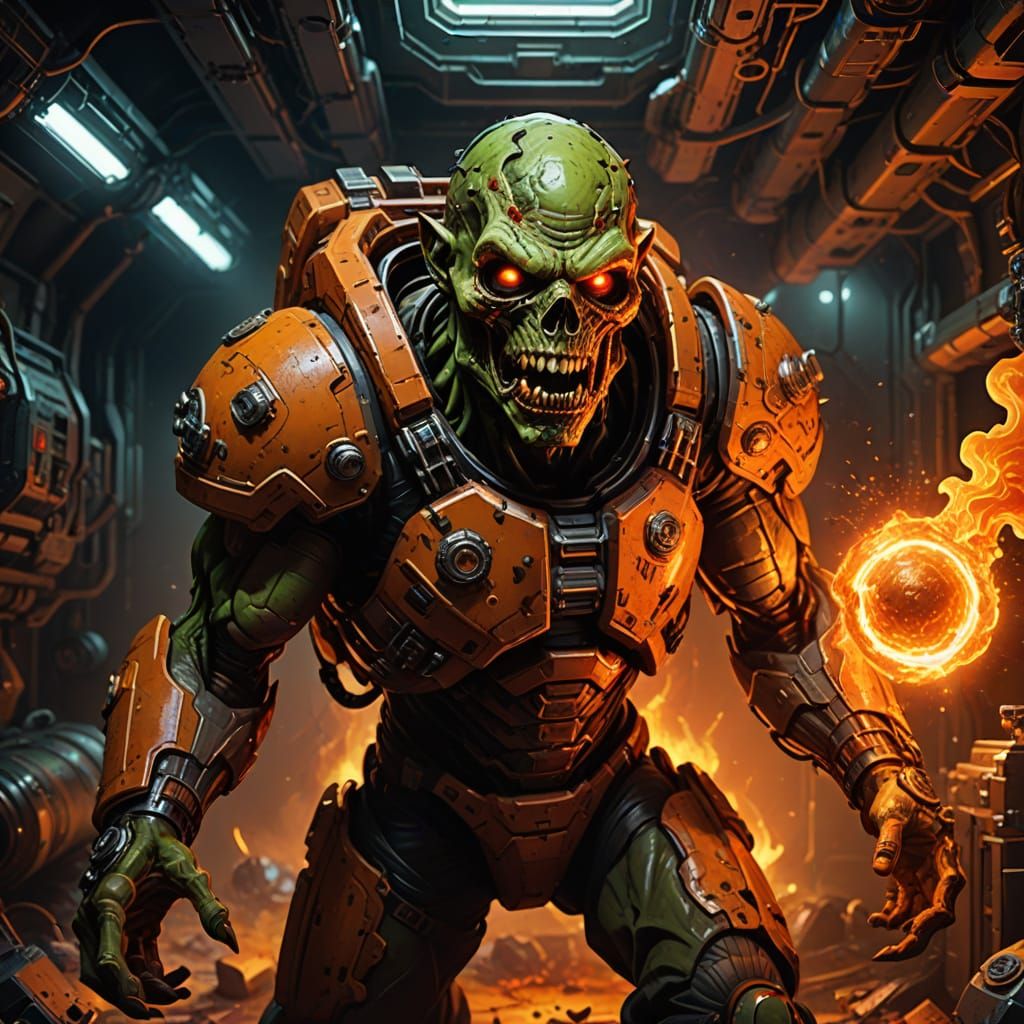 Expressive Neo-Impressionist Painting of a Zombie ... - AI Art