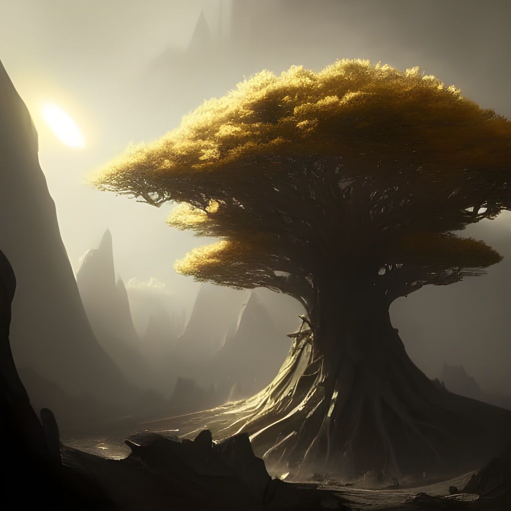 Outlands: Yogath Tree - AI Generated Artwork - NightCafe Creator