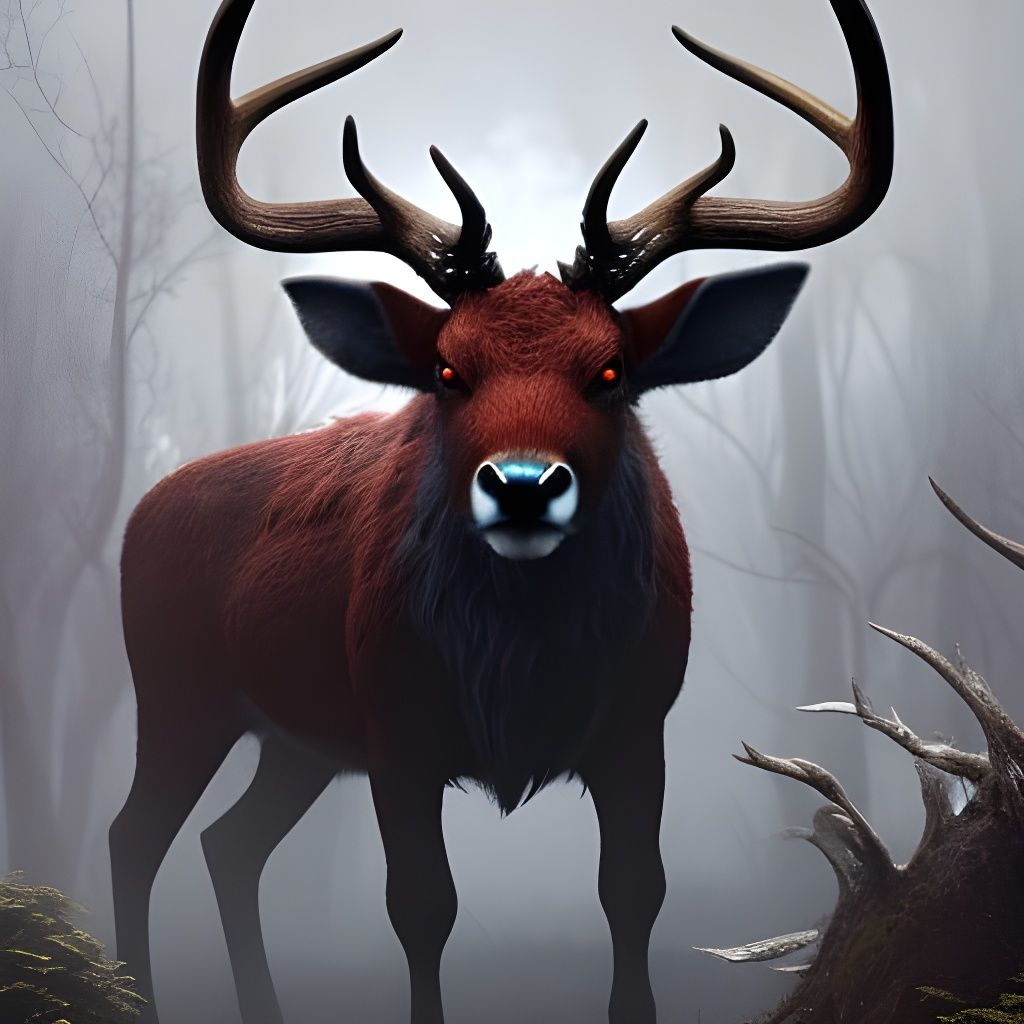 Eikthyr - AI Generated Artwork - NightCafe Creator