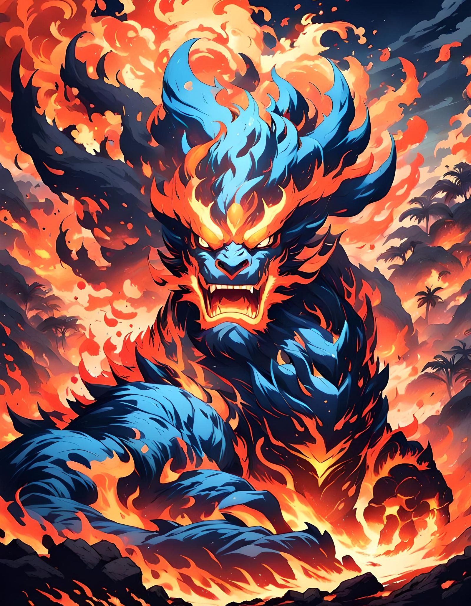 Lava Elemental - AI Generated Artwork - NightCafe Creator