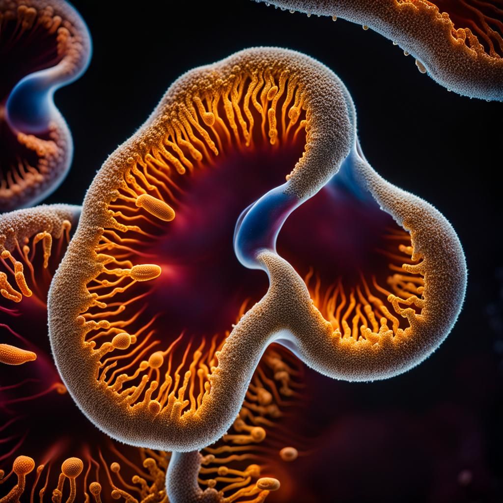 Close up, National geographic style photograph of an amoeba, amorphous ...