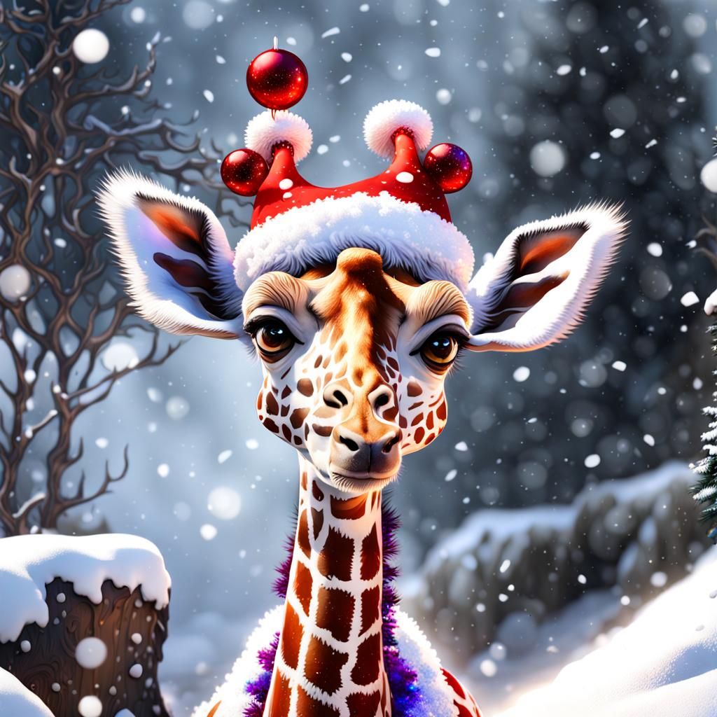 Snowy Animal Portraits - 25 - AI Generated Artwork - NightCafe Creator
