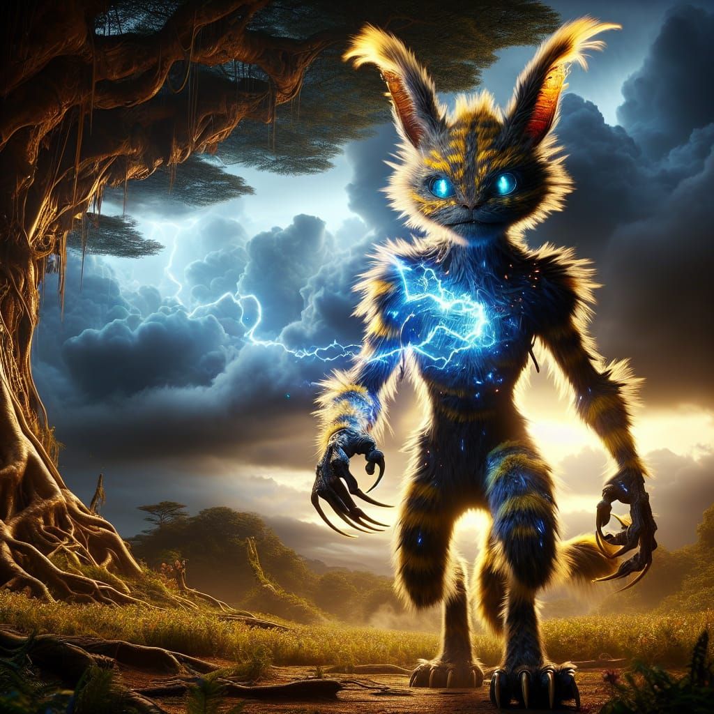 👽⚡Epic Alien Electabuzz⚡👽 - AI Generated Artwork - NightCafe Creator