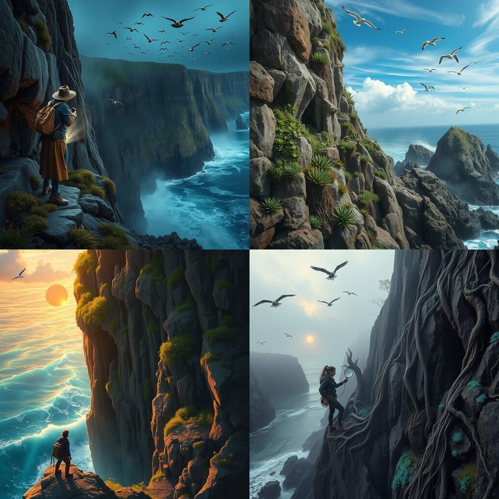 Life Clings to the Fierce Landscape - AI Art