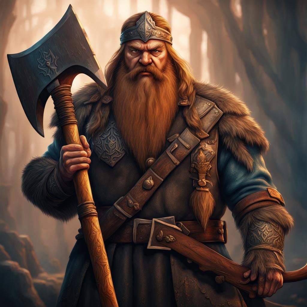 Gimli Son Of Gloìn Ai Generated Artwork Nightcafe Creator