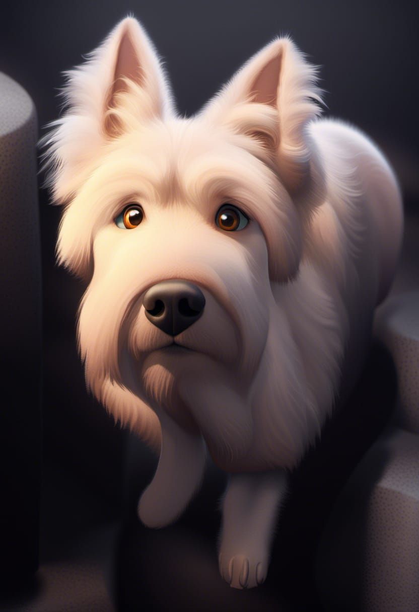 Westie via Pixar - AI Generated Artwork - NightCafe Creator