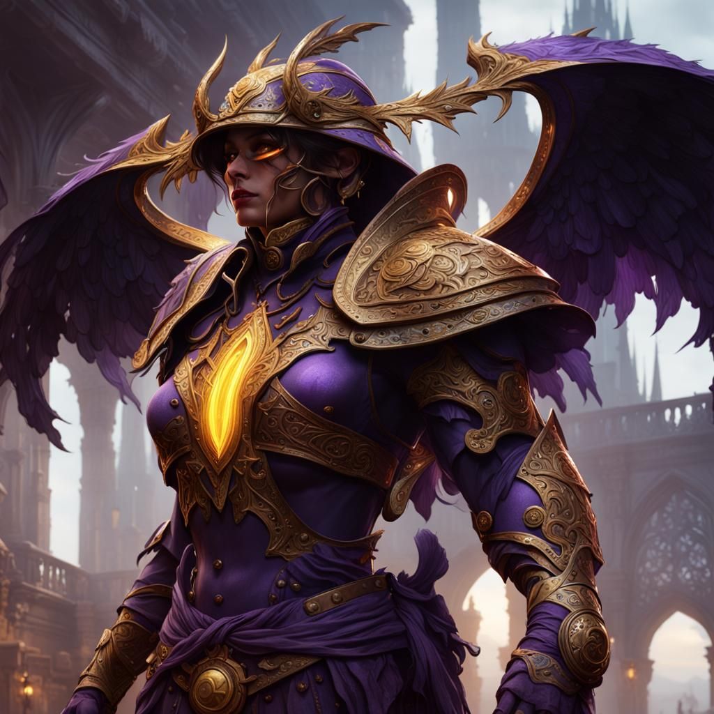 Raven Knight - AI Generated Artwork - NightCafe Creator