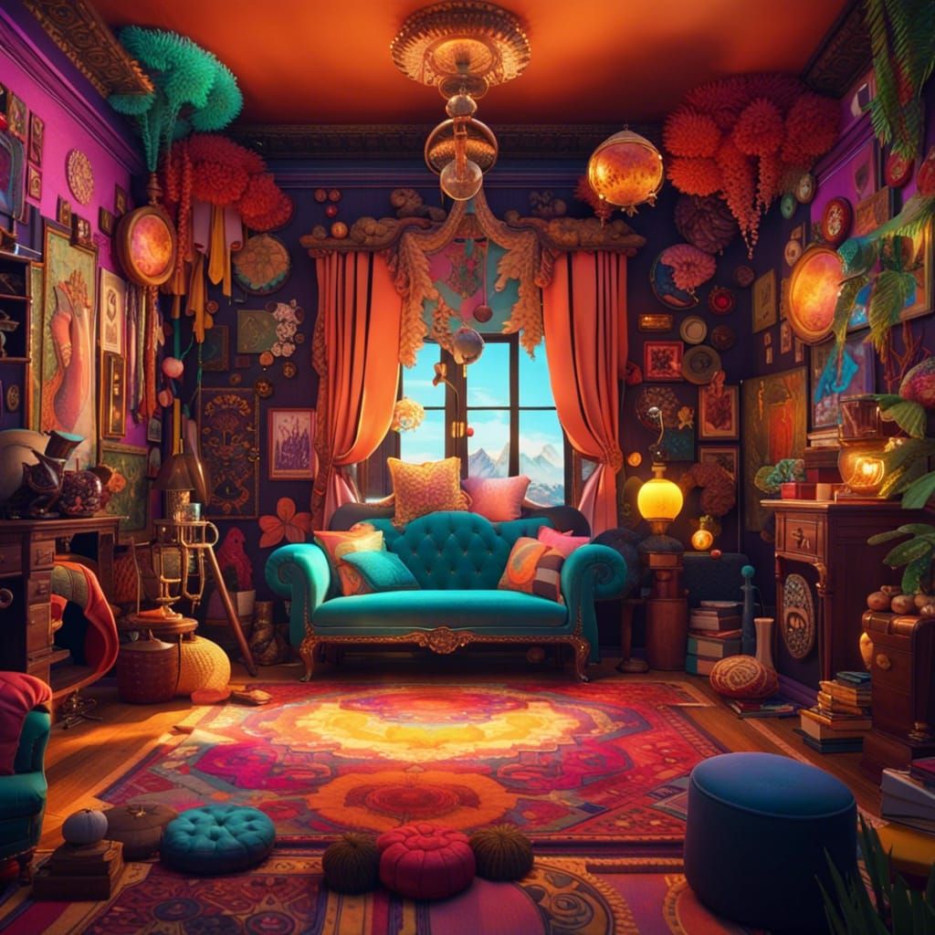 Maximalism Beauty - AI Generated Artwork - NightCafe Creator